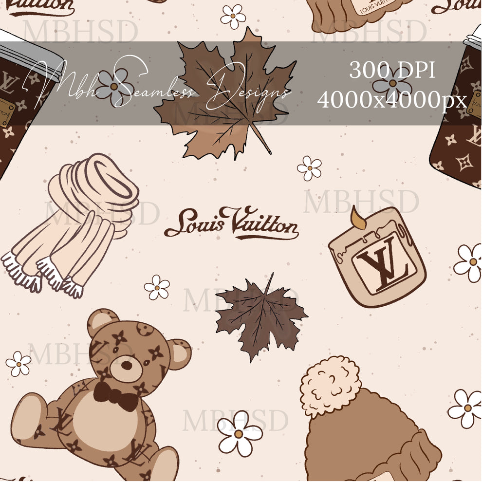 Boujee Cozy Fall Seamless Pattern – MBH Seamless Designs