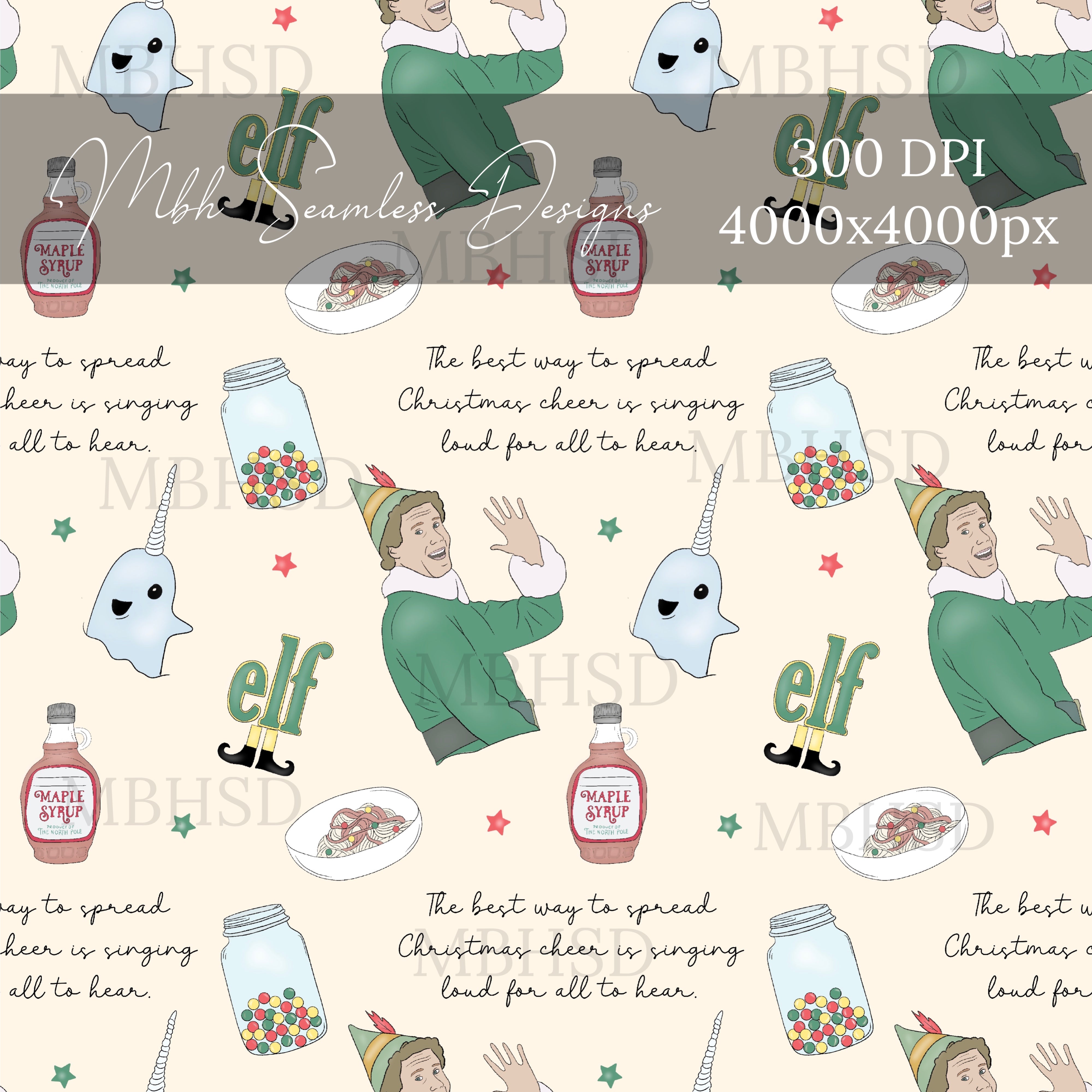 Buddy Quotes Seamless Pattern – MBH Seamless Designs